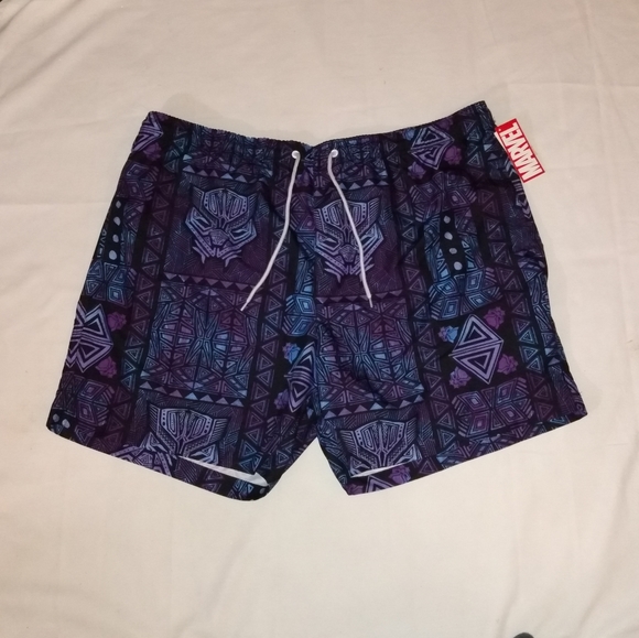 Marvel | Swim | Mens Size Xl Marvel Black Panthers Swim Shorts Trunks ...